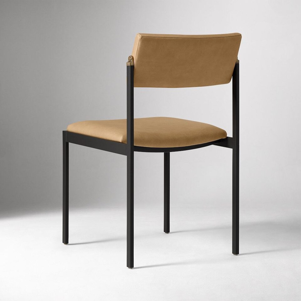 Freeman Leather Pivot Dining Chair | West Elm UK